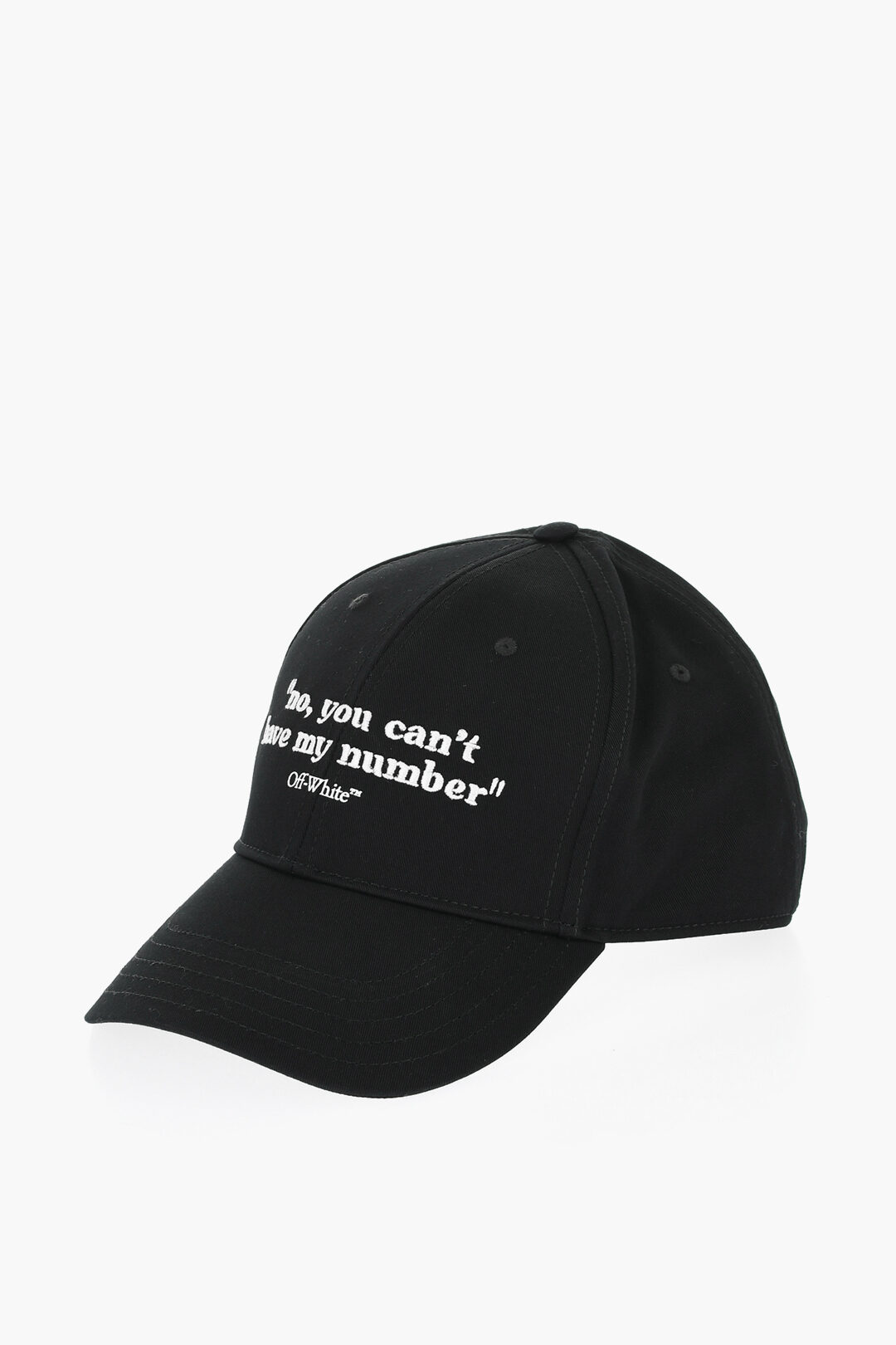 Off-White Cotton QUOTES Cap with Embroidery men - Glamood Outlet