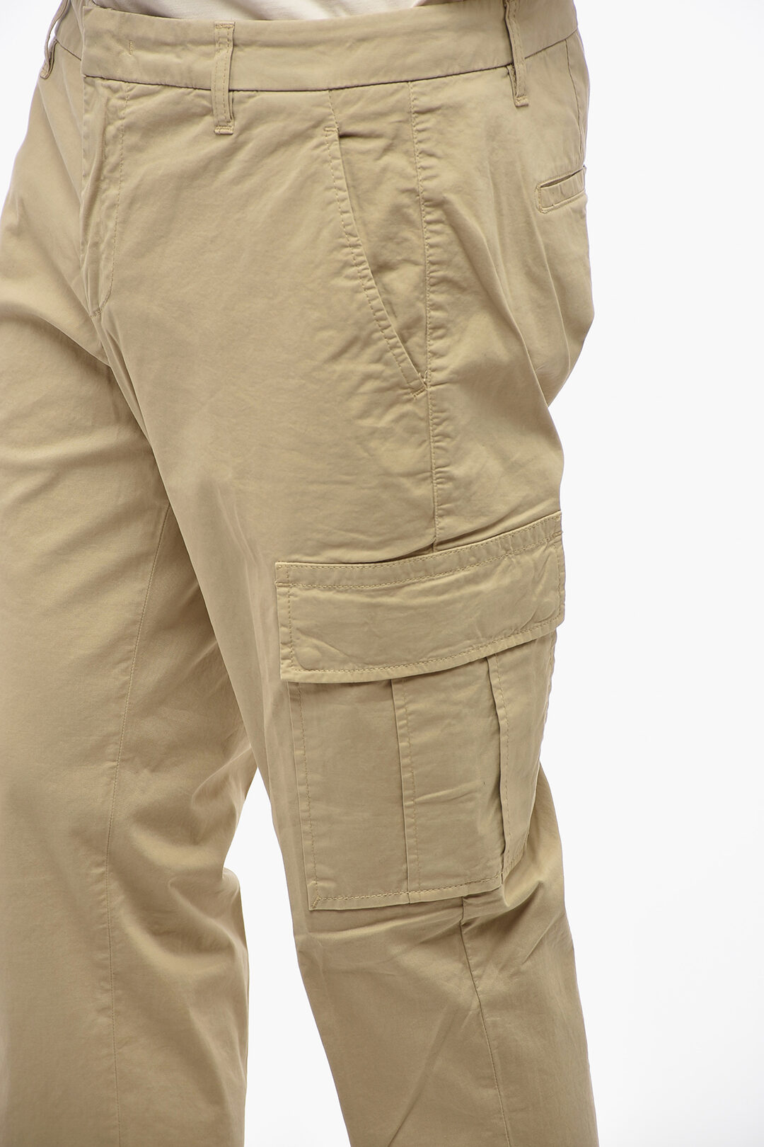 Dondup Cotton Slim Fit ZENO Cargo Pants men - Glamood Outlet