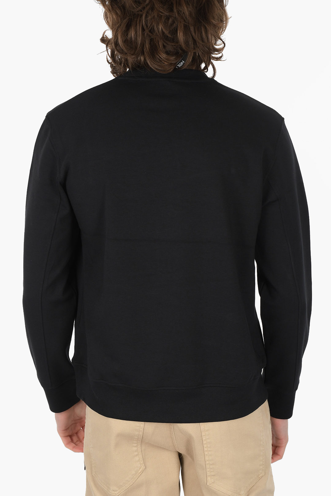 Neil Barrett cotton THUNDERBOLT DEFINITION crew-neck Sweatshirt men ...