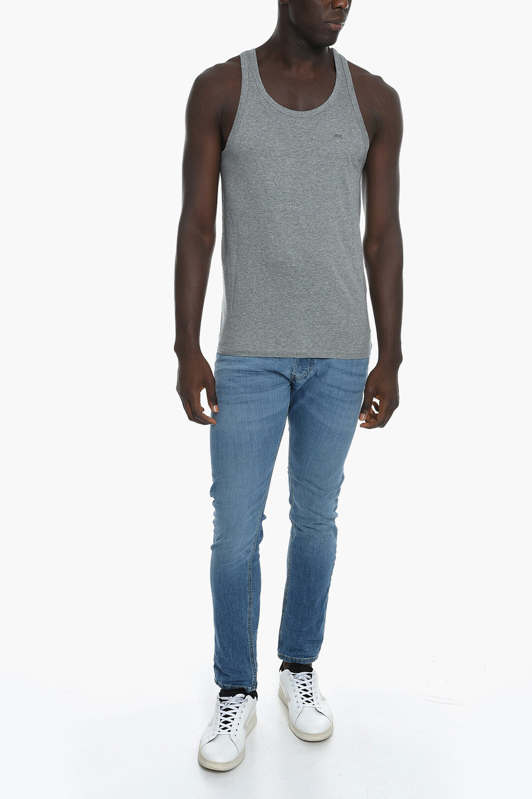 Diesel Cotton UMTK-JOHNNY-TUBE 2 pairs of Tank Top Set men - Glamood Outlet