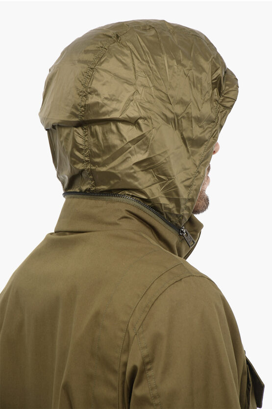 Woolrich Cotton Utility Jacket with Extractable Hood men - Glamood Outlet