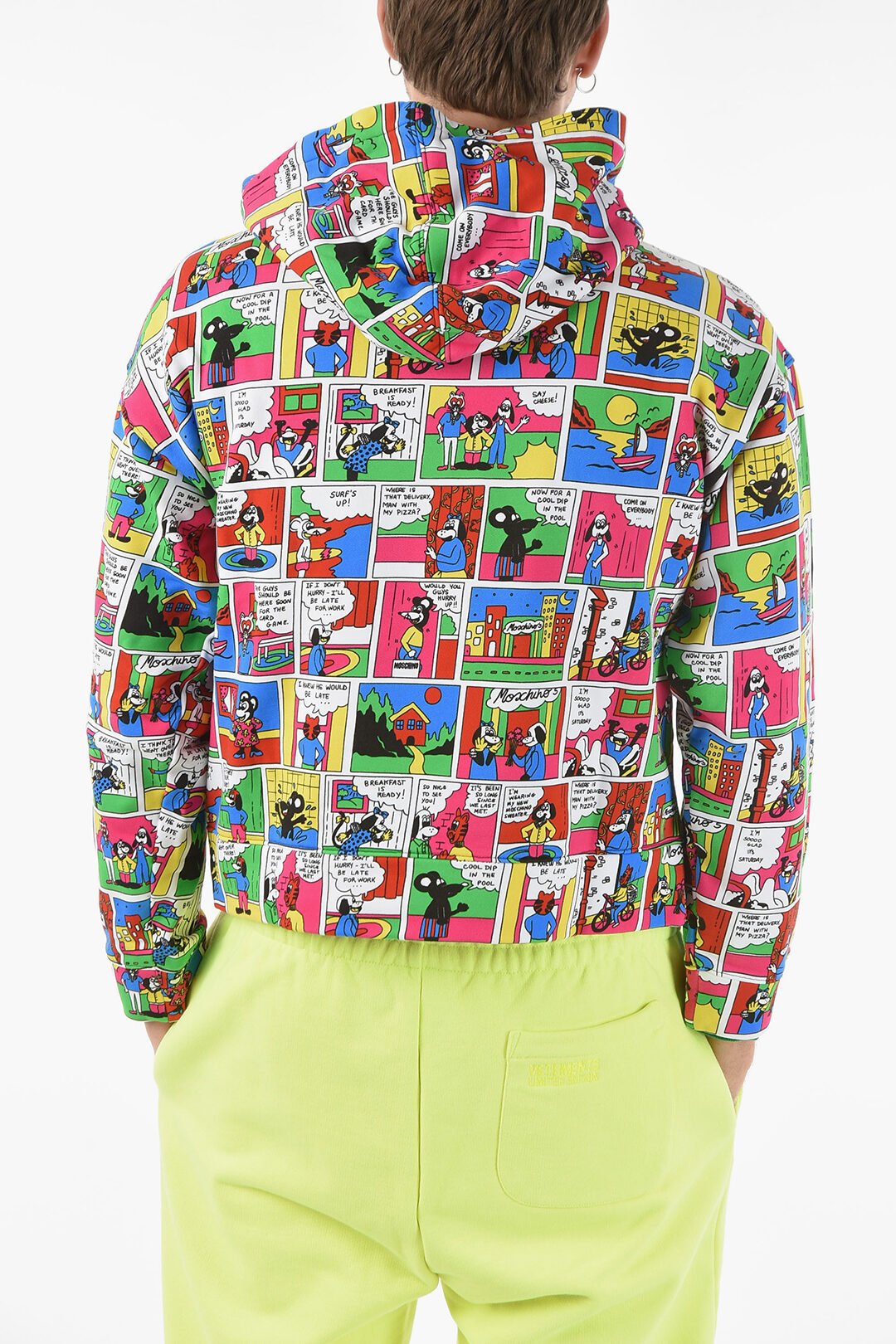 Moschino COUTURE! Cotton COMICS Hoodie men - Glamood Outlet