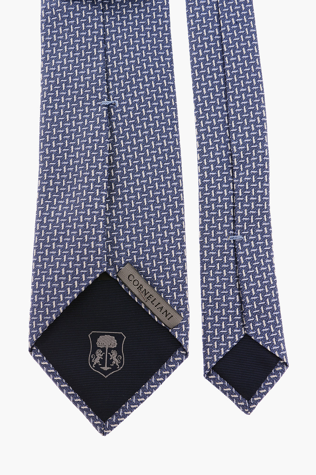 Corneliani Cravatta Standard in Seta Ricamata uomo - Glamood Outlet