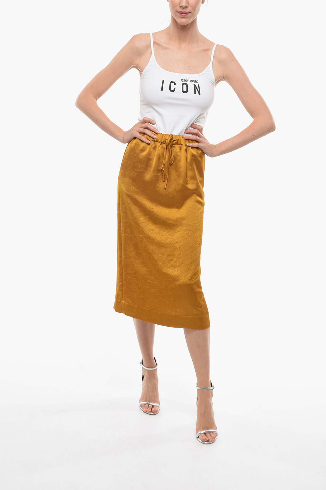 Rodebjer Crepe-Effect CLAIRE Maxi Sheath Skirt With Split On the Back women - Glamood Outlet