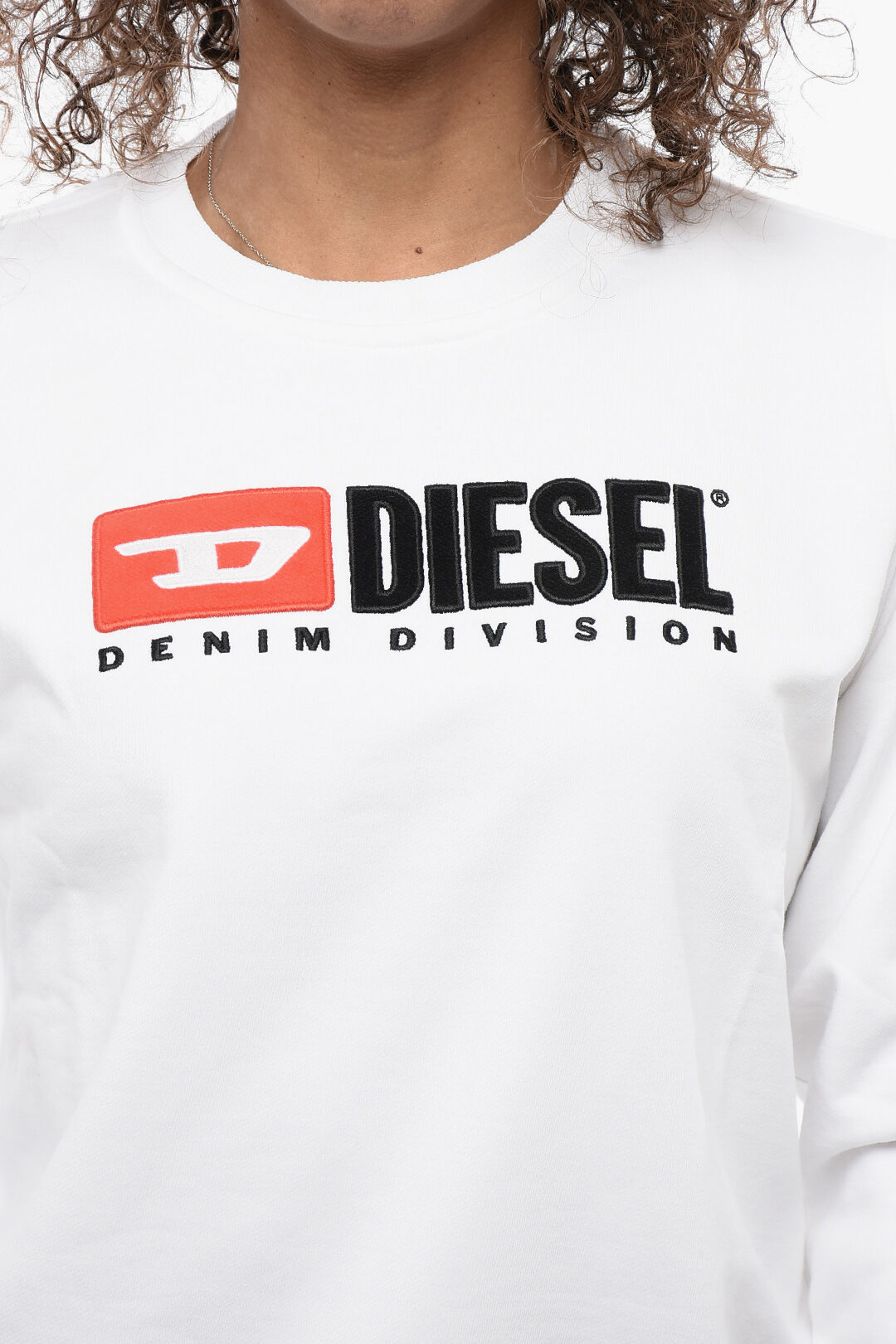 Diesel Crew Neck Cropped Sweatshirt with Lettering Logo women - Glamood ...