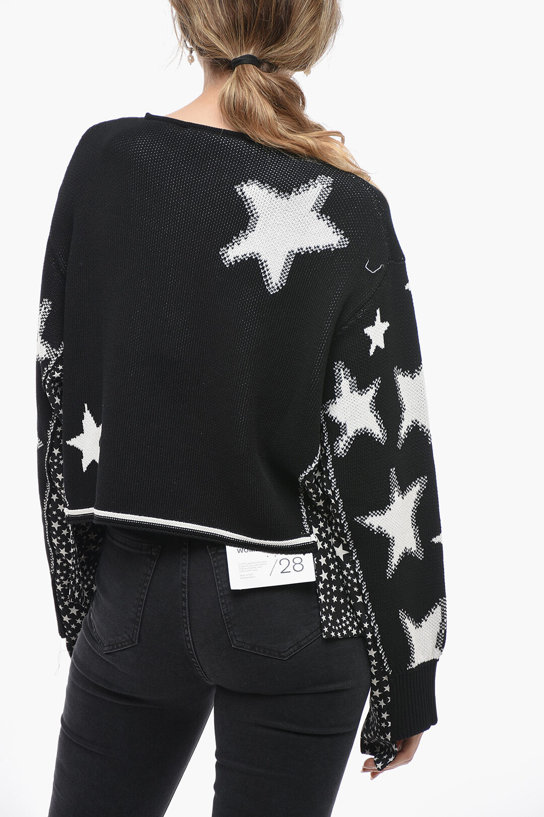 Stella McCartney Crew Neck STARS Sweater with Silk Details women ...