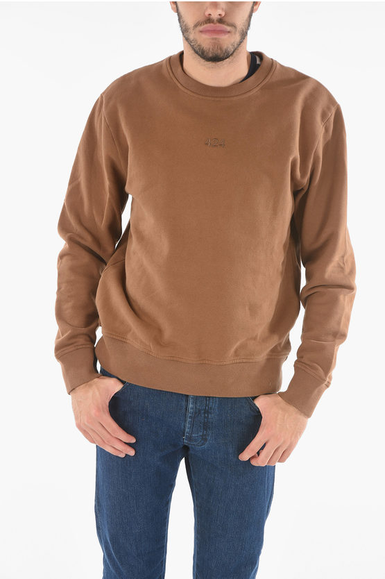424 Crew-neck Sweatshirt with Embroidered Logo men - Glamood Outlet