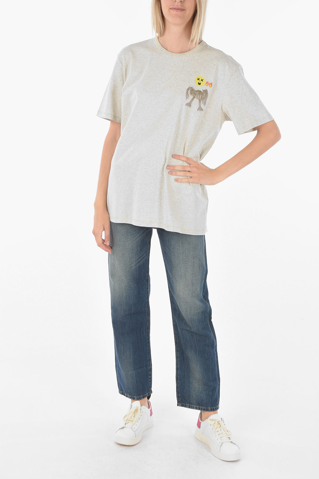 Diesel Crew-neck T-BOYISH T-shirt with Print women - Glamood Outlet