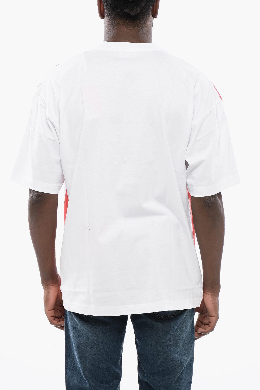 Diesel Crew-neck T-NABEL-M5 T-shirt with Maxi Frontal Logo men ...