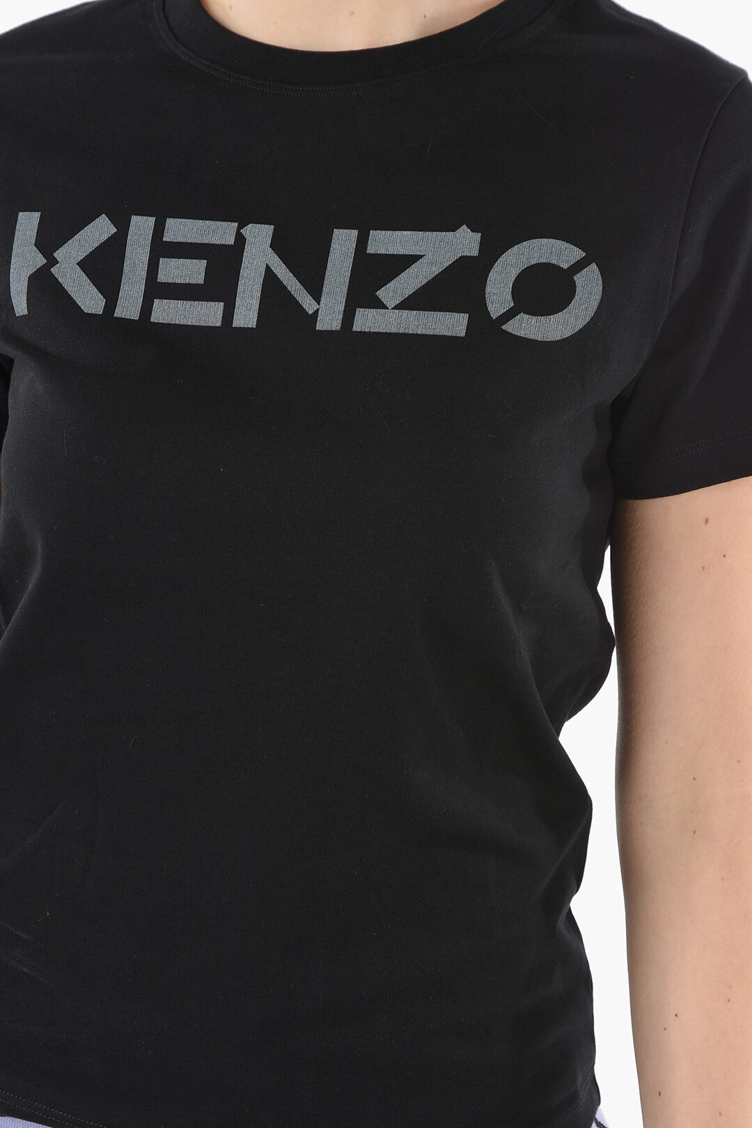 Kenzo Crewneck T-shirt with Lettering Logo Print women - Glamood Outlet