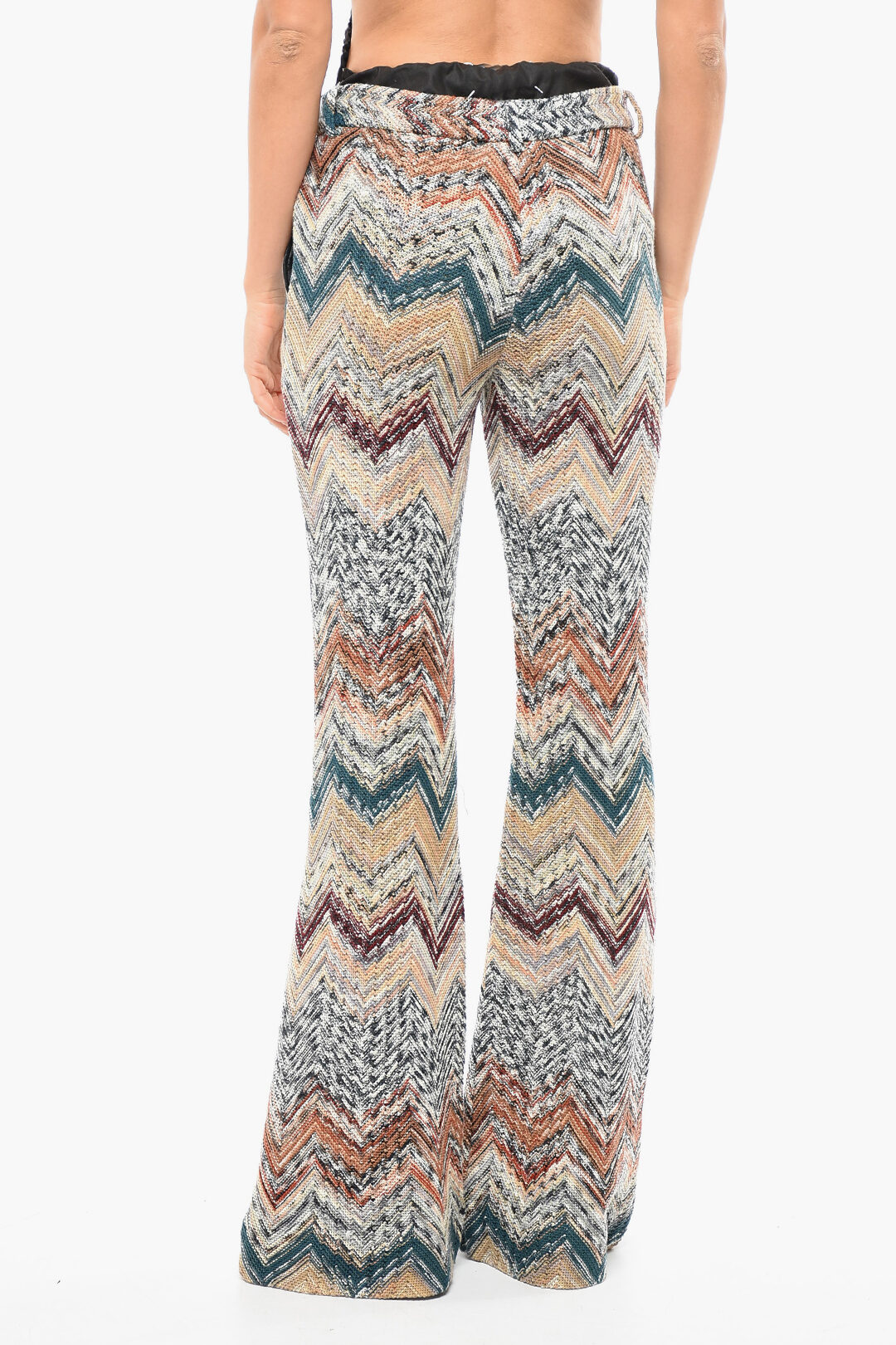 Missoni Crochet Flared Trousers with Geomtric Pattern women - Glamood ...