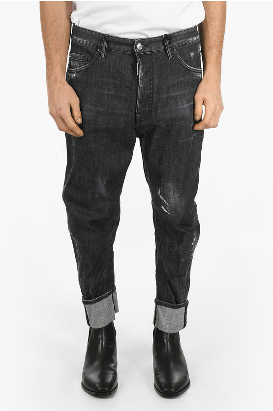 Dsquared2 Cuffed Hem Stretch Denim COMBAT Jeans 17cm men - Glamood Outlet