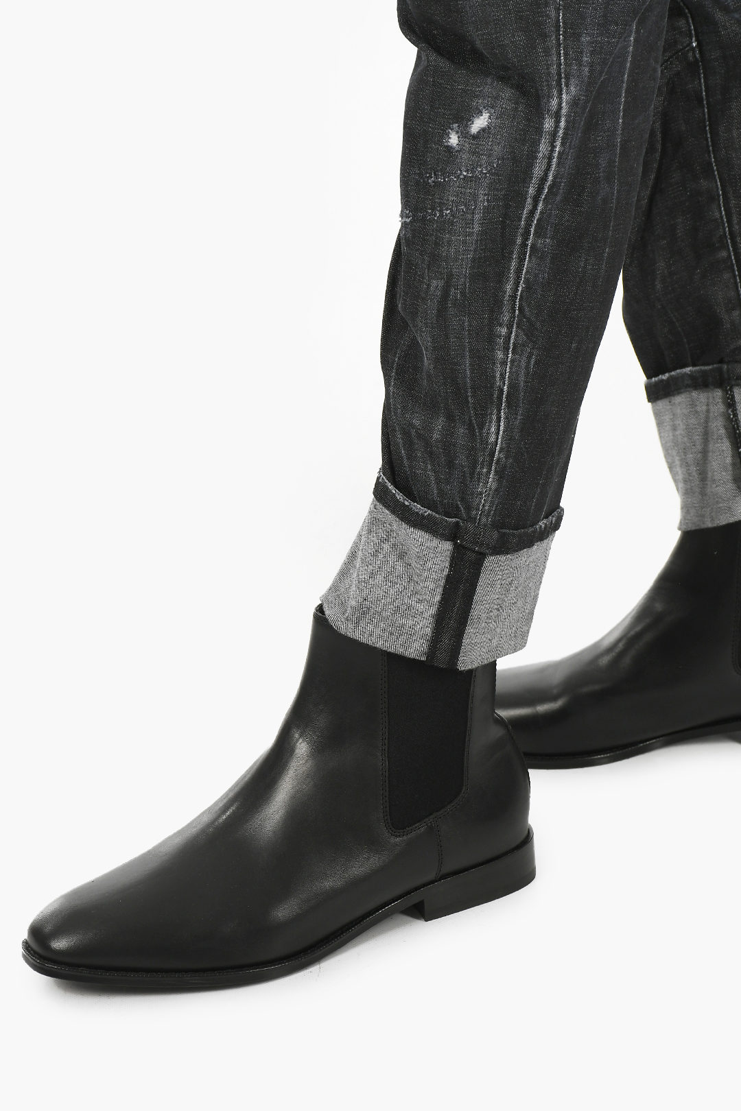 Dsquared2 Cuffed Hem Stretch Denim COMBAT Jeans 17cm men - Glamood Outlet