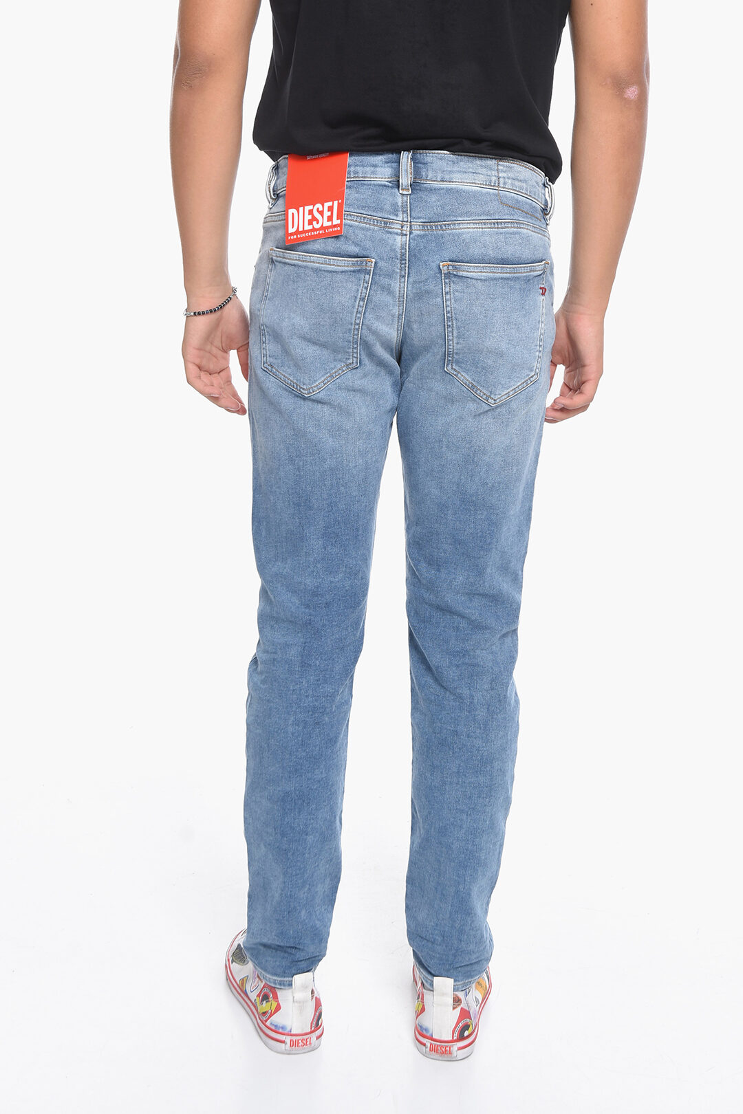 Diesel D-STRUKT Jogger Denims with Light Wash 17cm men - Glamood Outlet