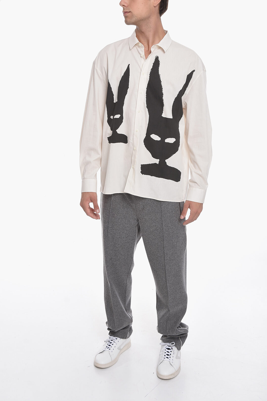 Neil Barrett DARK RABBIT Shirt with Print men - Glamood Outlet