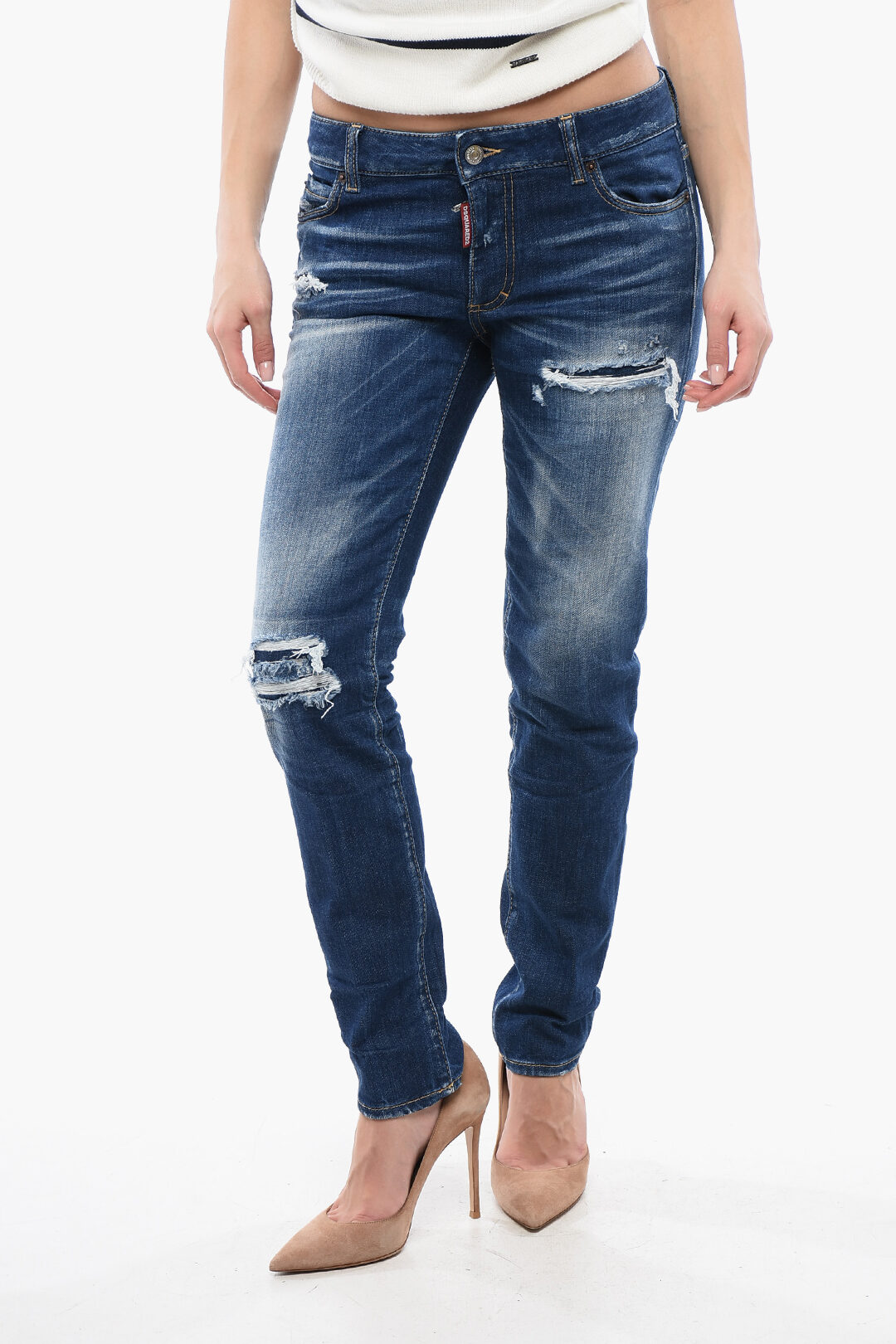 Dsquared2 Dark Wash Jennifer Fit Denims 15cm women - Glamood Outlet