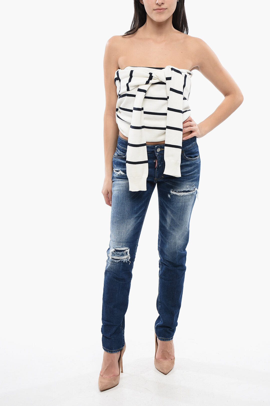 Dsquared2 Dark Wash Jennifer Fit Denims 15cm women - Glamood Outlet