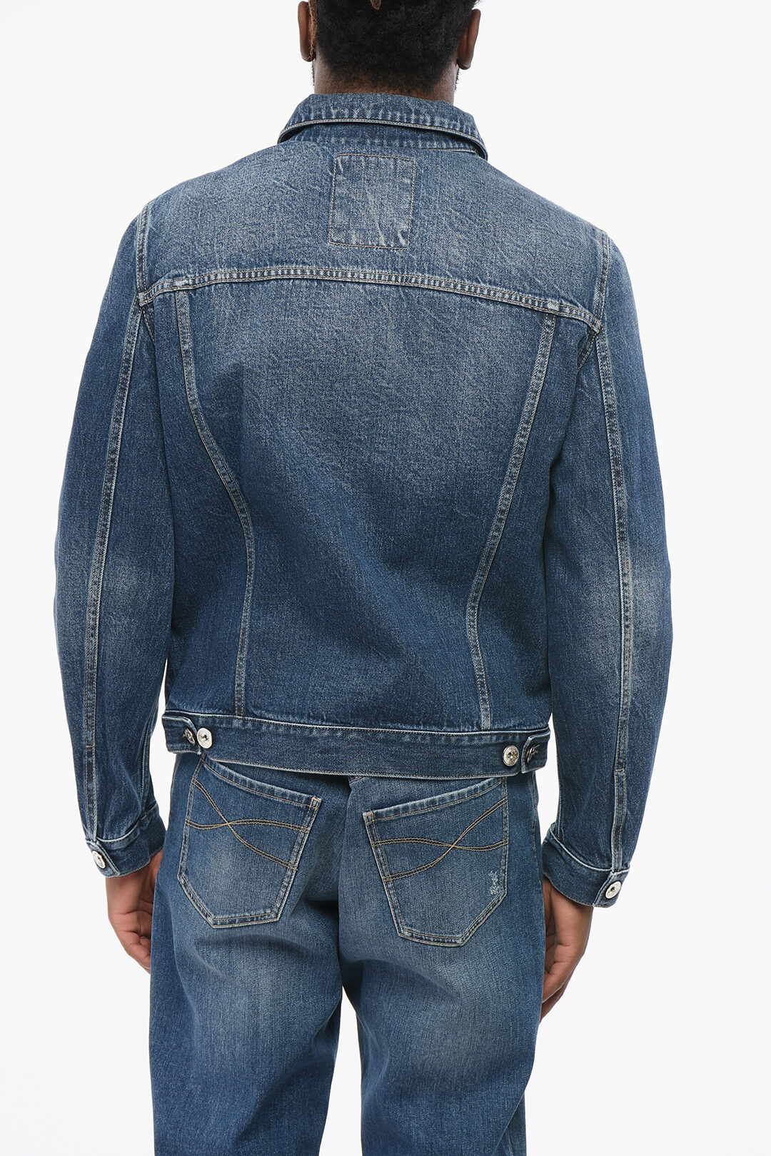 Brunello Cucinelli Dark Washed Denim Saharan Jacket men - Glamood Outlet