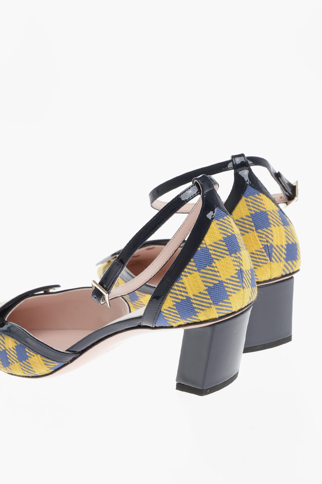 Roger Vivier Decolletè Ankle-Strap BELLE a Quadri Plaid con Rifiniture ...
