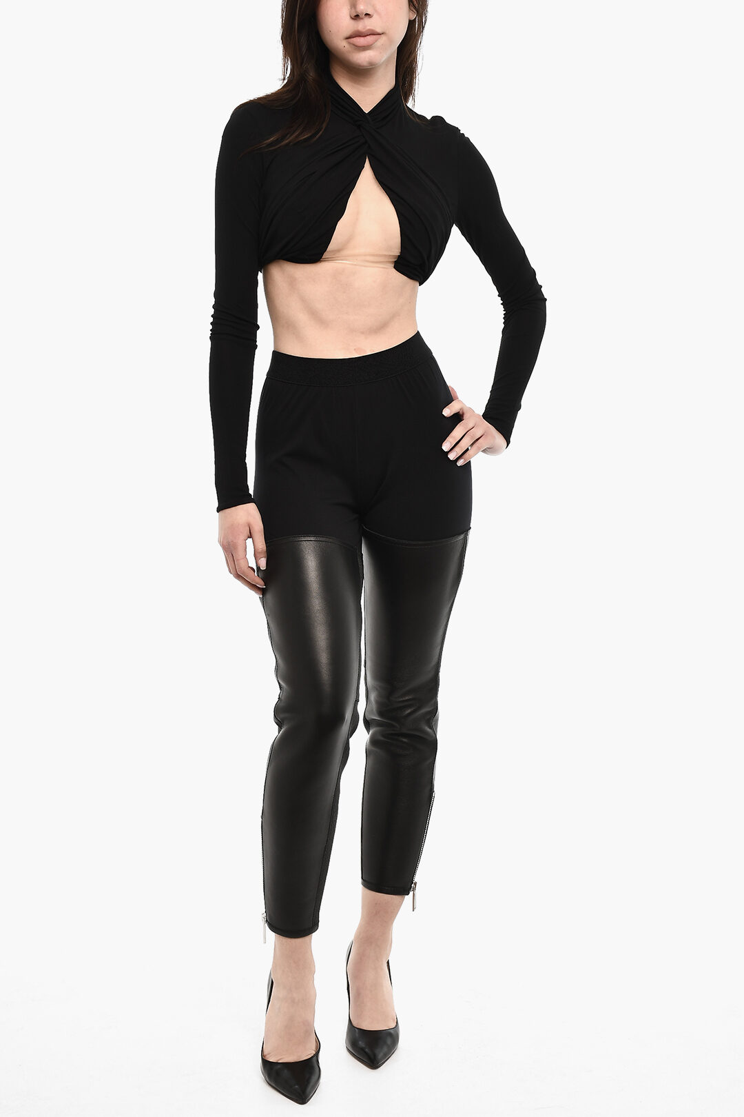 Dsquared2 Deep Neckline Crossed Top women - Glamood Outlet