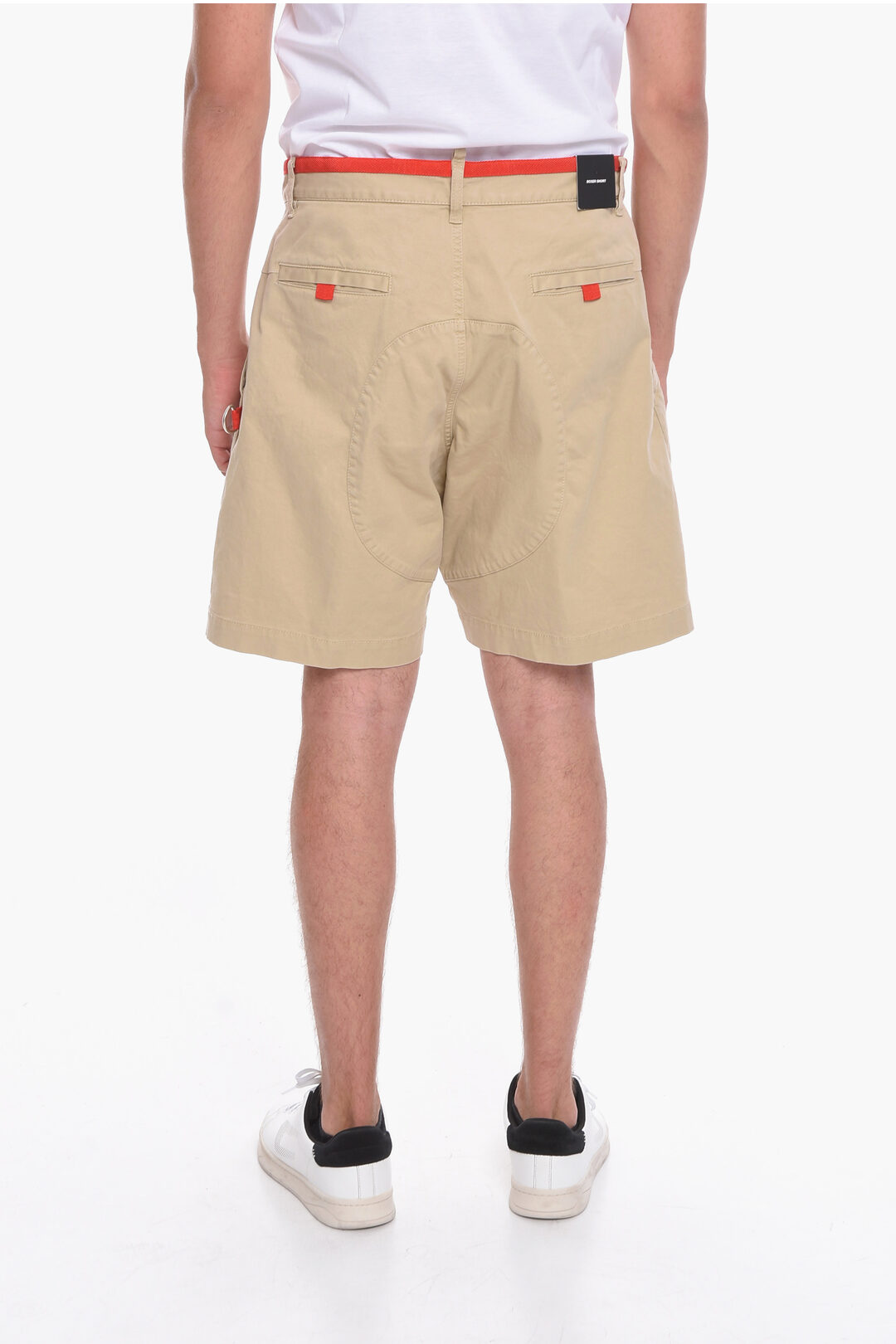 Dsquared2 Denim Cargo Shorts with Logo Print men - Glamood Outlet