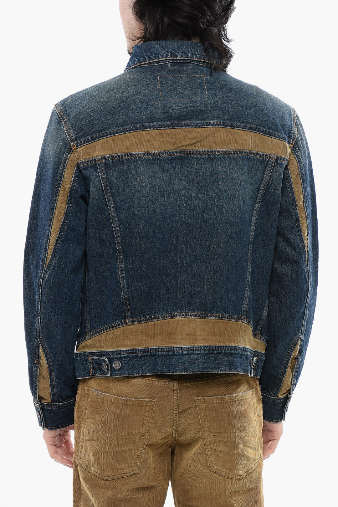 Diesel Denim D-BARCY-RS-D Jacket with Contrasting Inserts men - Glamood ...