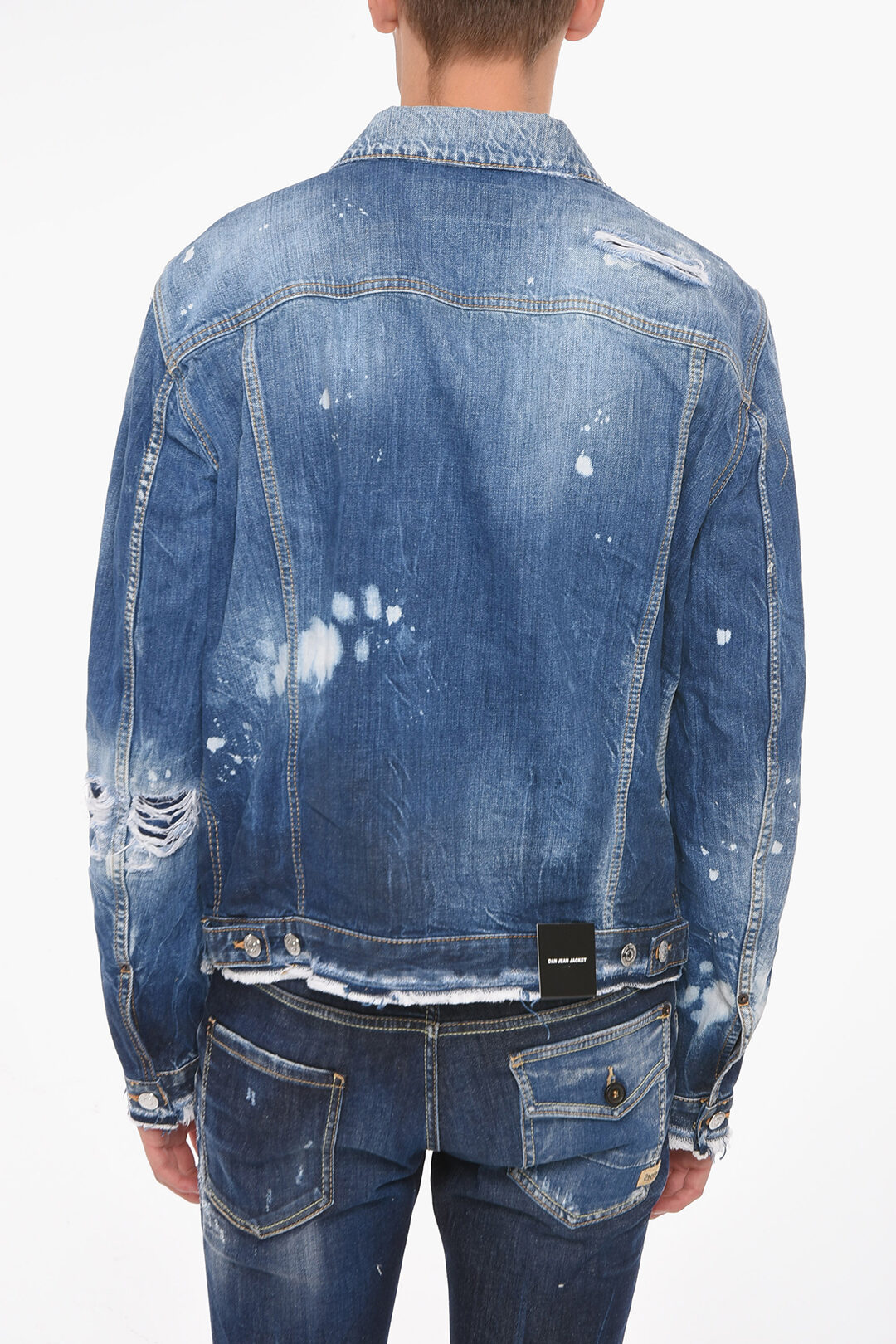 Dsquared2 Denim DAN Jacket with Distressed Detailing men - Glamood Outlet