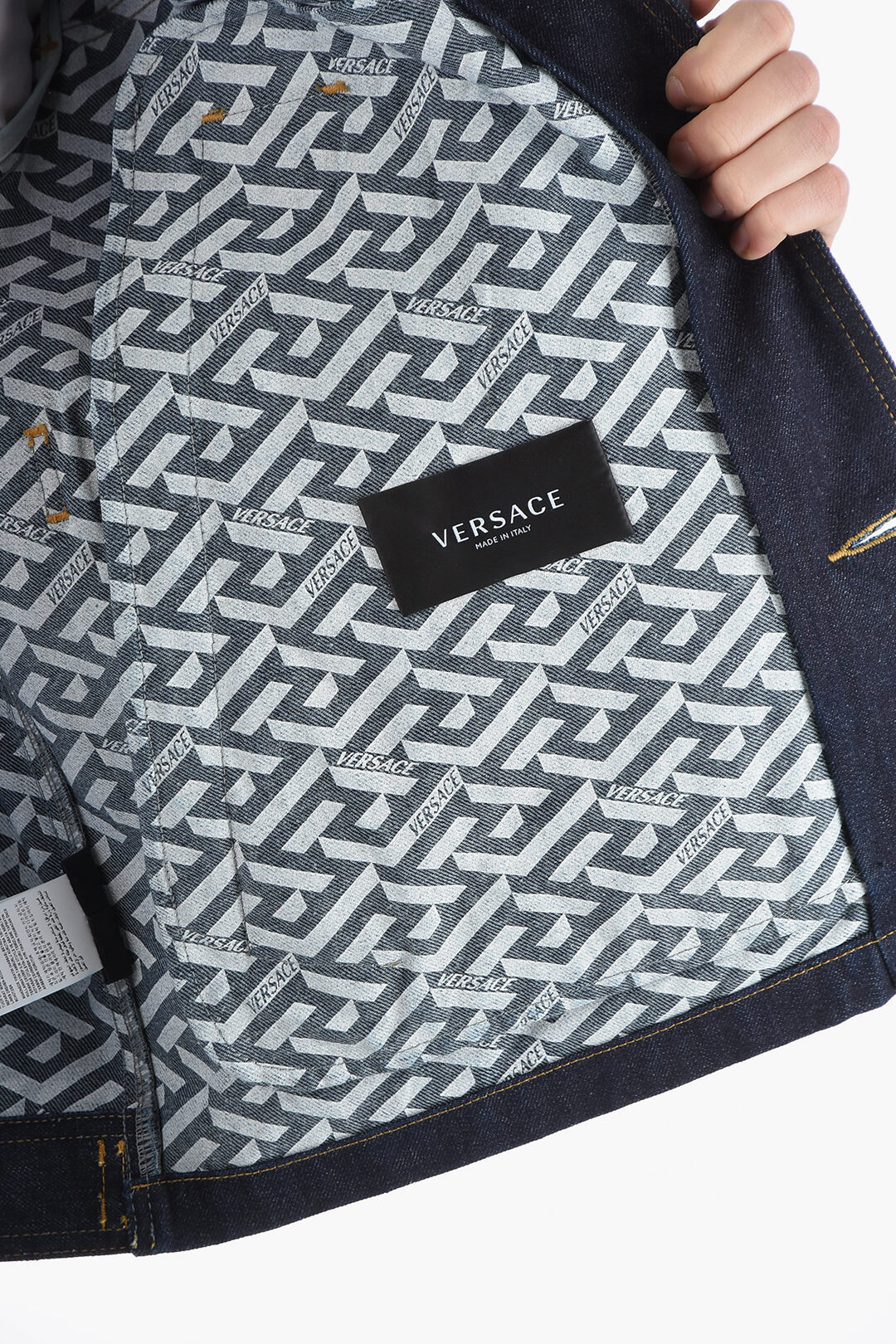 Versace Denim Jacket With Contrasting Seams men - Glamood Outlet