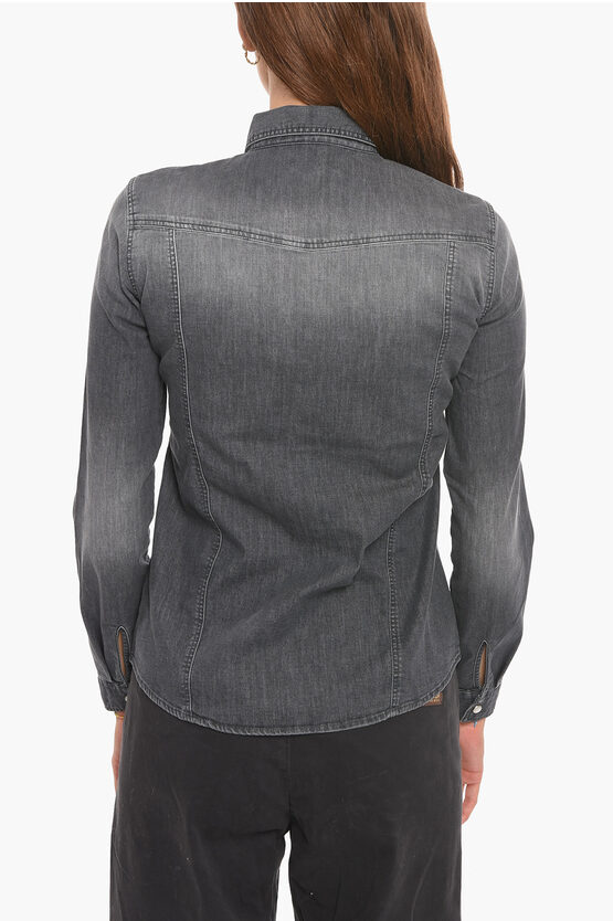 Woolrich Denim Jacket with Stone Wash Effect women - Glamood Outlet