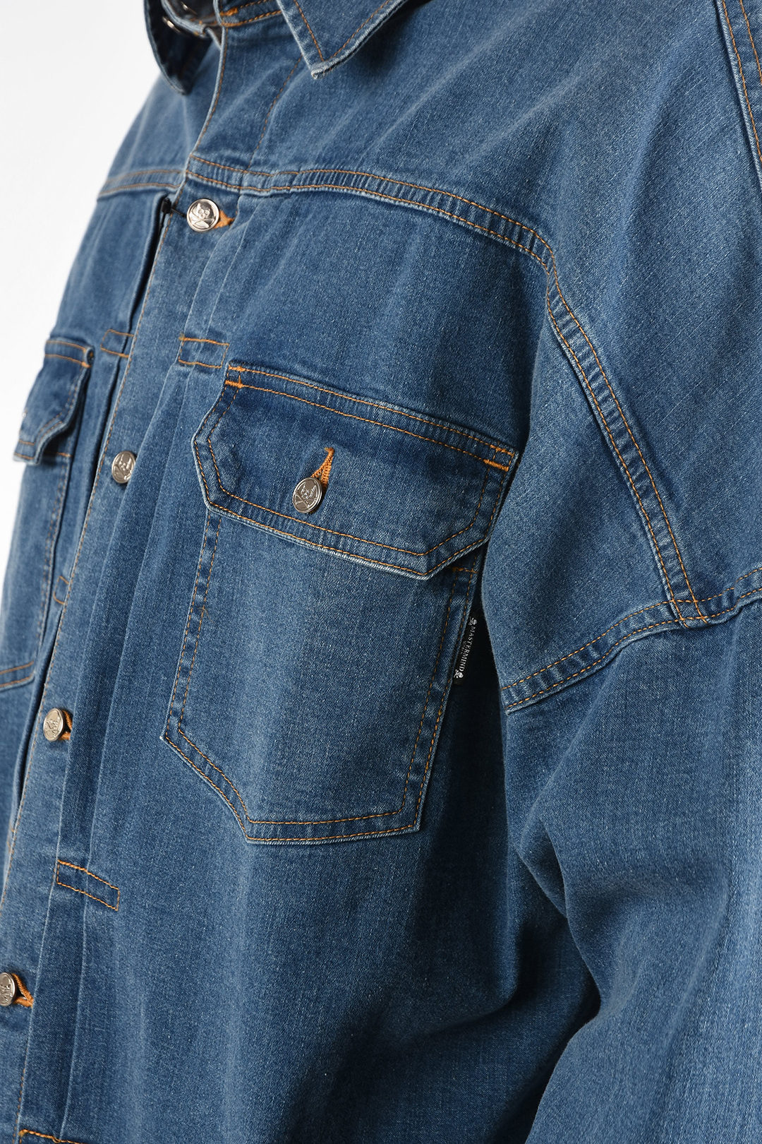 Mastermind Denim Overshirt with Patch Pockets men - Glamood Outlet