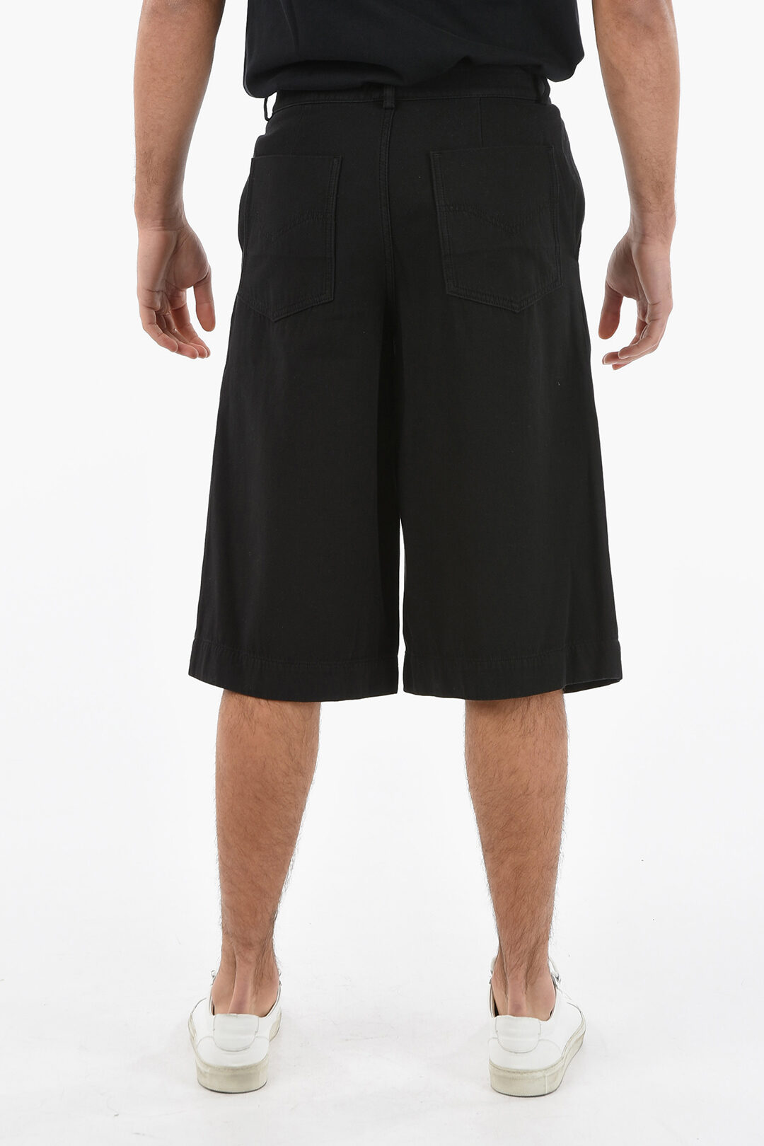 Kenzo Denim Shorts with Logo Embroidery men - Glamood Outlet