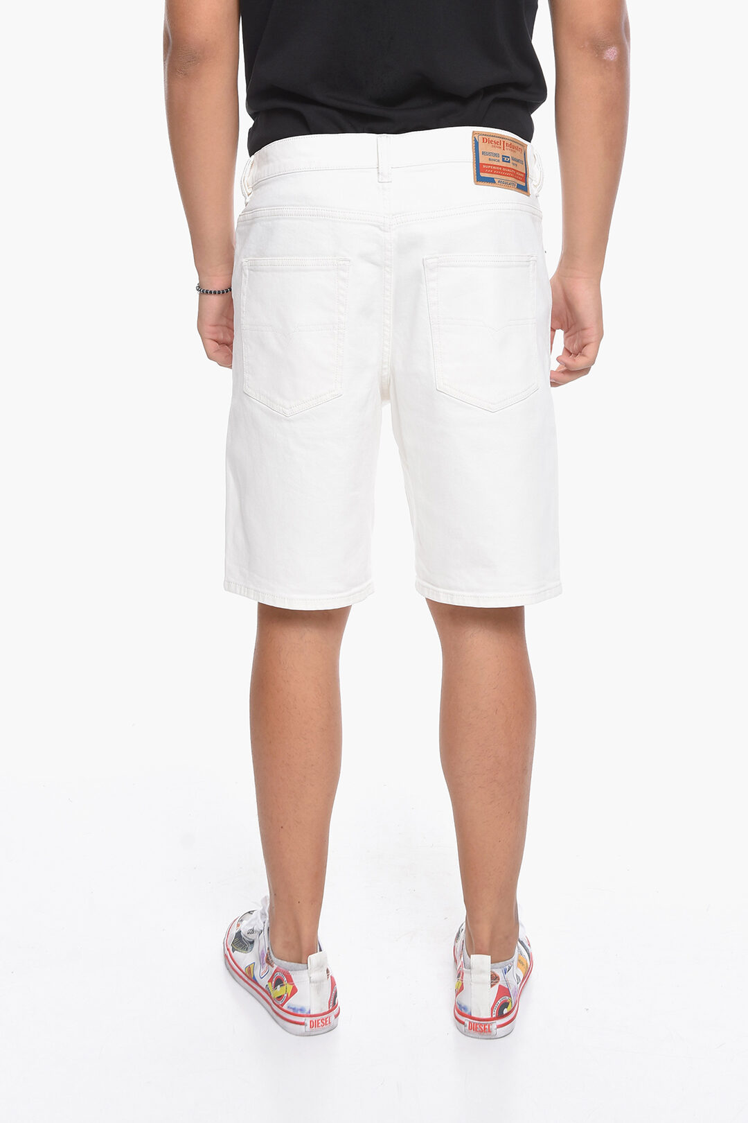 Diesel Denim Shorts with Logo Patch men - Glamood Outlet