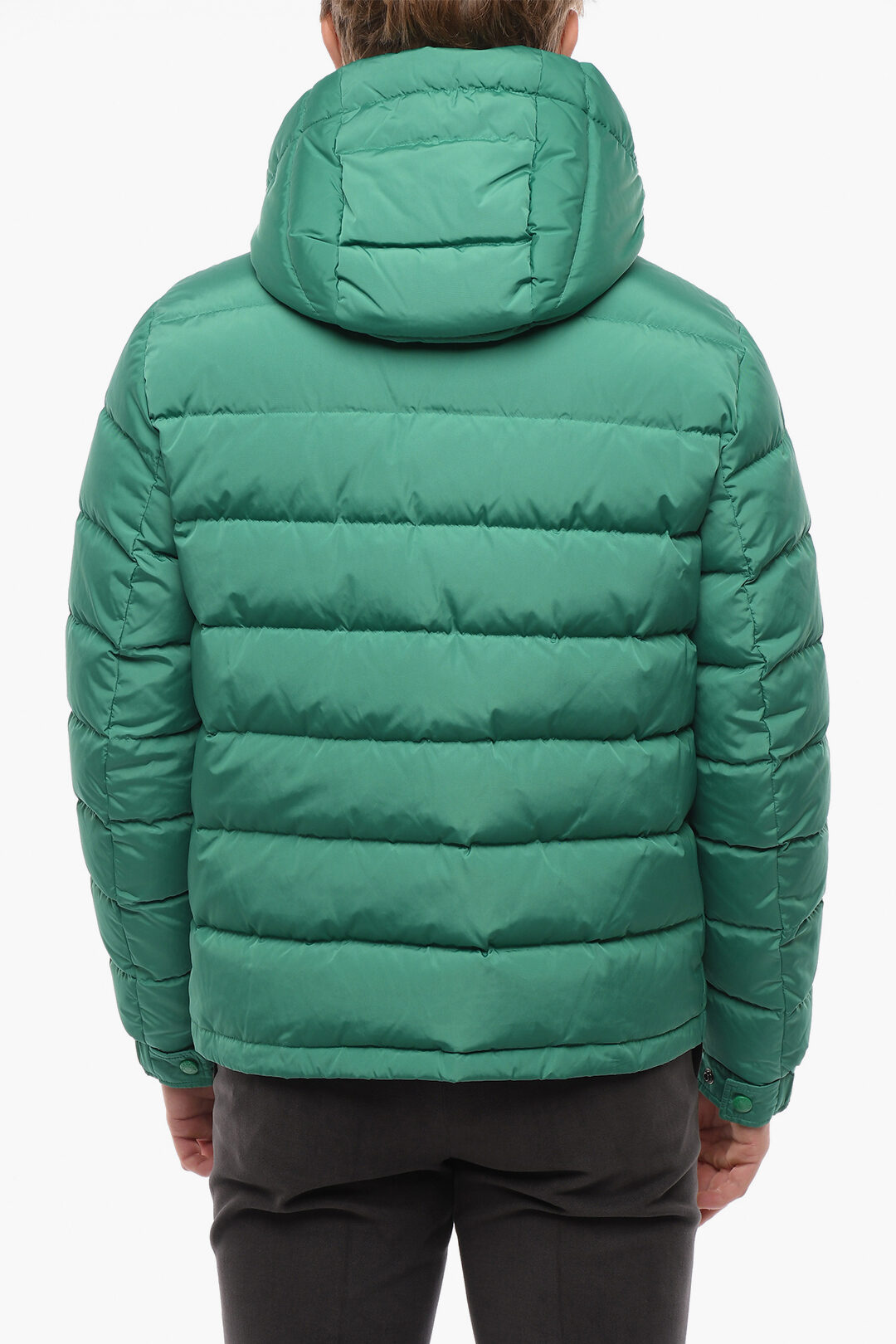 Valentino Detachable Hood Down Jacket with Terry Logo Patch men ...