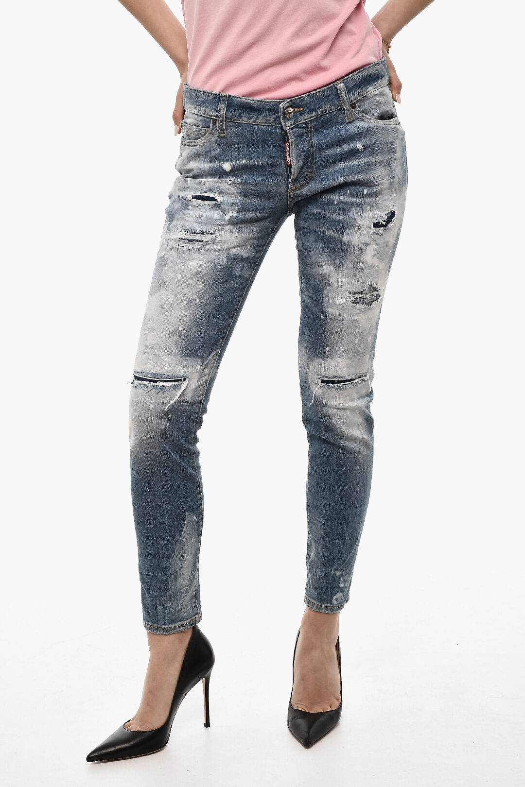 Dsquared2 Distressed Bleached JENNIFER Jeans women - Glamood Outlet