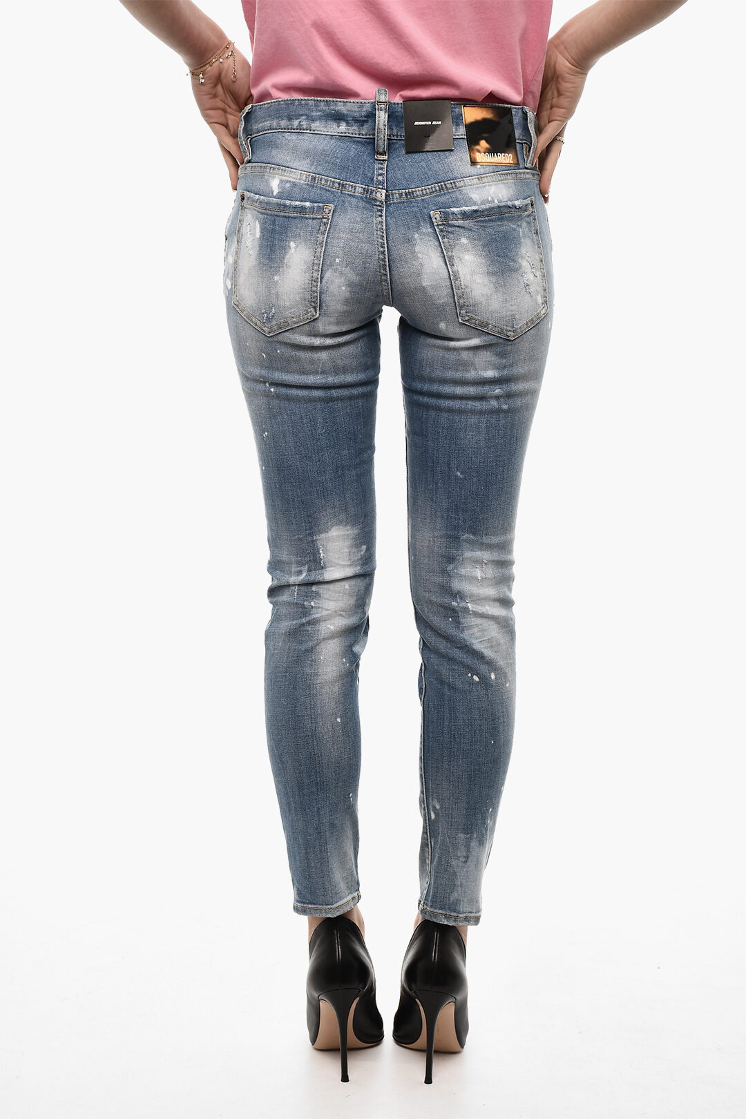 Dsquared2 Distressed Bleached JENNIFER Jeans women - Glamood Outlet