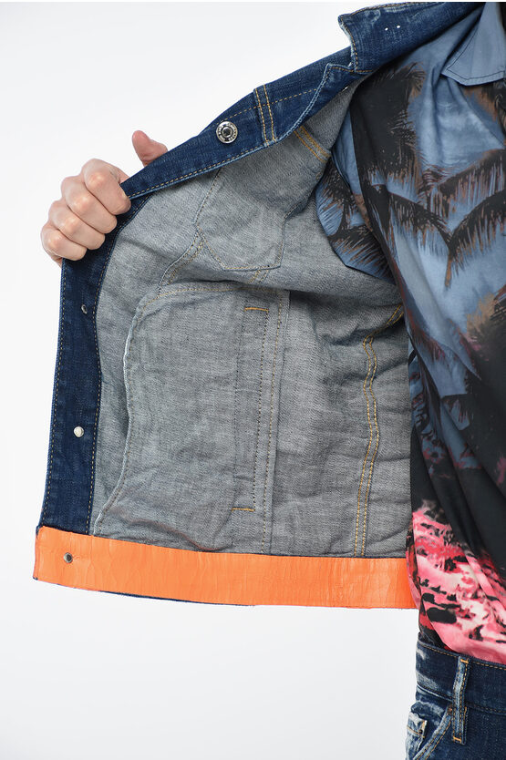 Dsquared2 Distressed Denim DAN Jacket men - Glamood Outlet