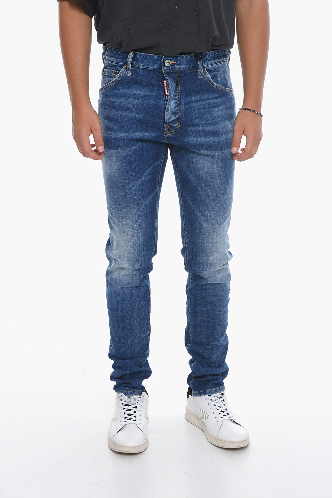 Dsquared2 Distressed Effect COOL GUY Jeans 16 cm men - Glamood Outlet