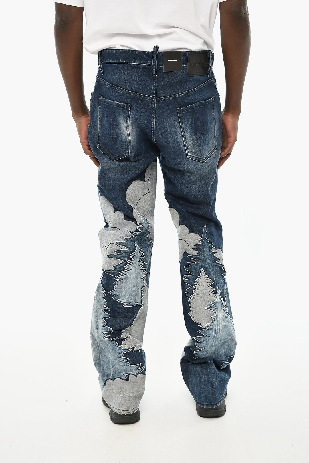 Dsquared2 Distressed Effect Jeans ROADIE with Maxi Patch 23cm men ...