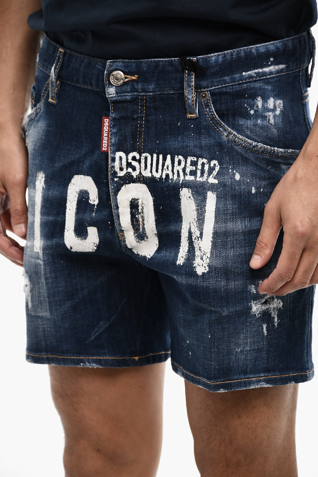 Dsquared2 Distressed ICON DAN COMMANDO Shorts men - Glamood Outlet