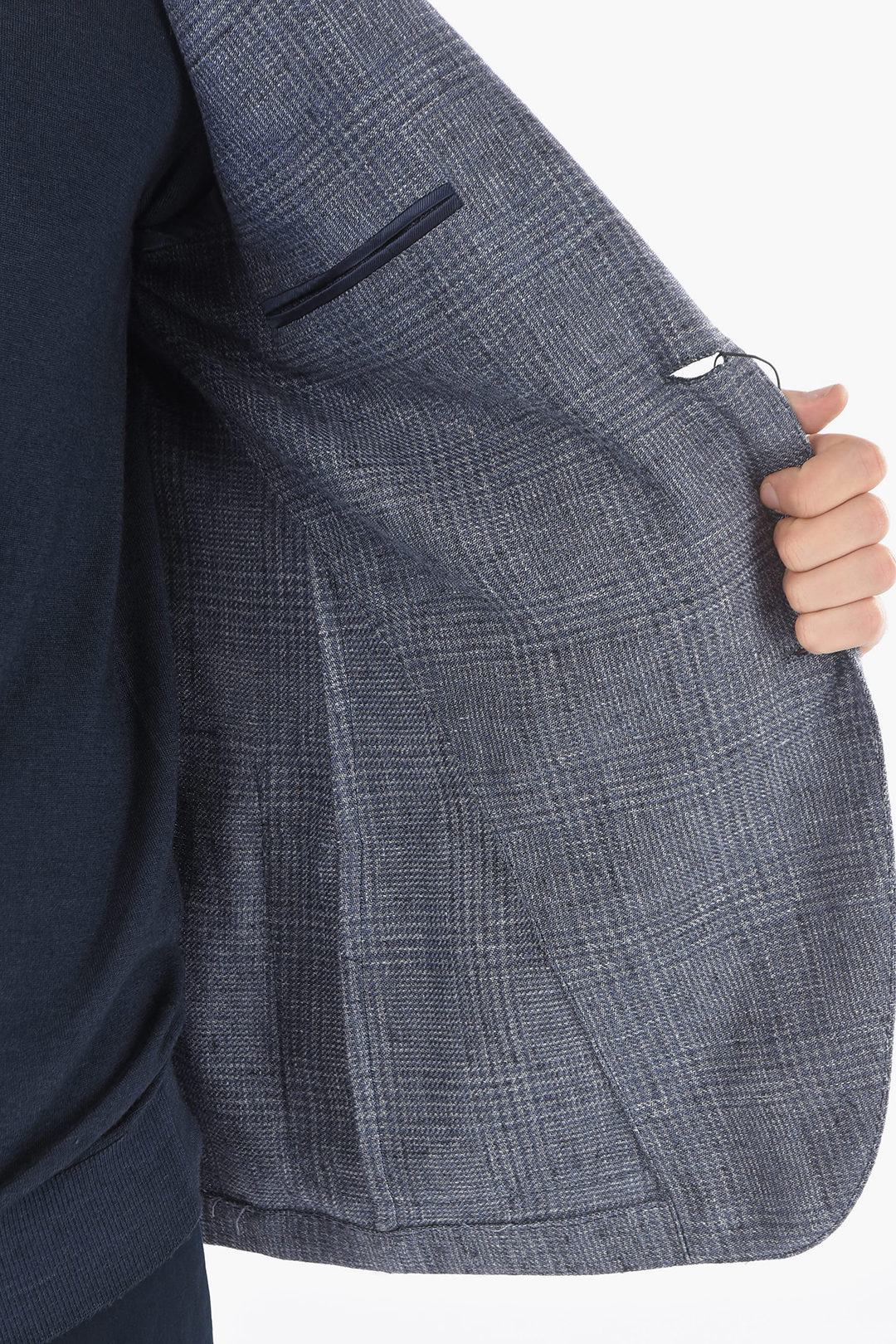 Corneliani District Check GATE 2-button Blazer with Side Vents men ...