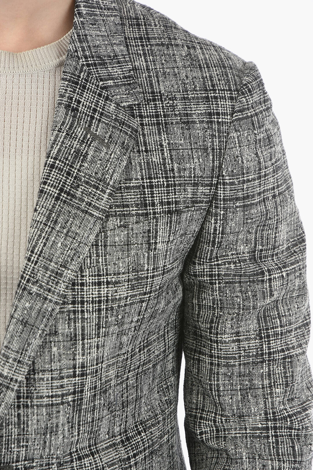 Corneliani district check LOOK belt loops 2-button suit men - Glamood ...