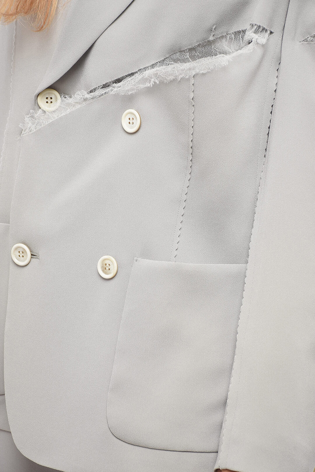 Undercover Double-breasted Cut-out Blazer with Lace Details women ...