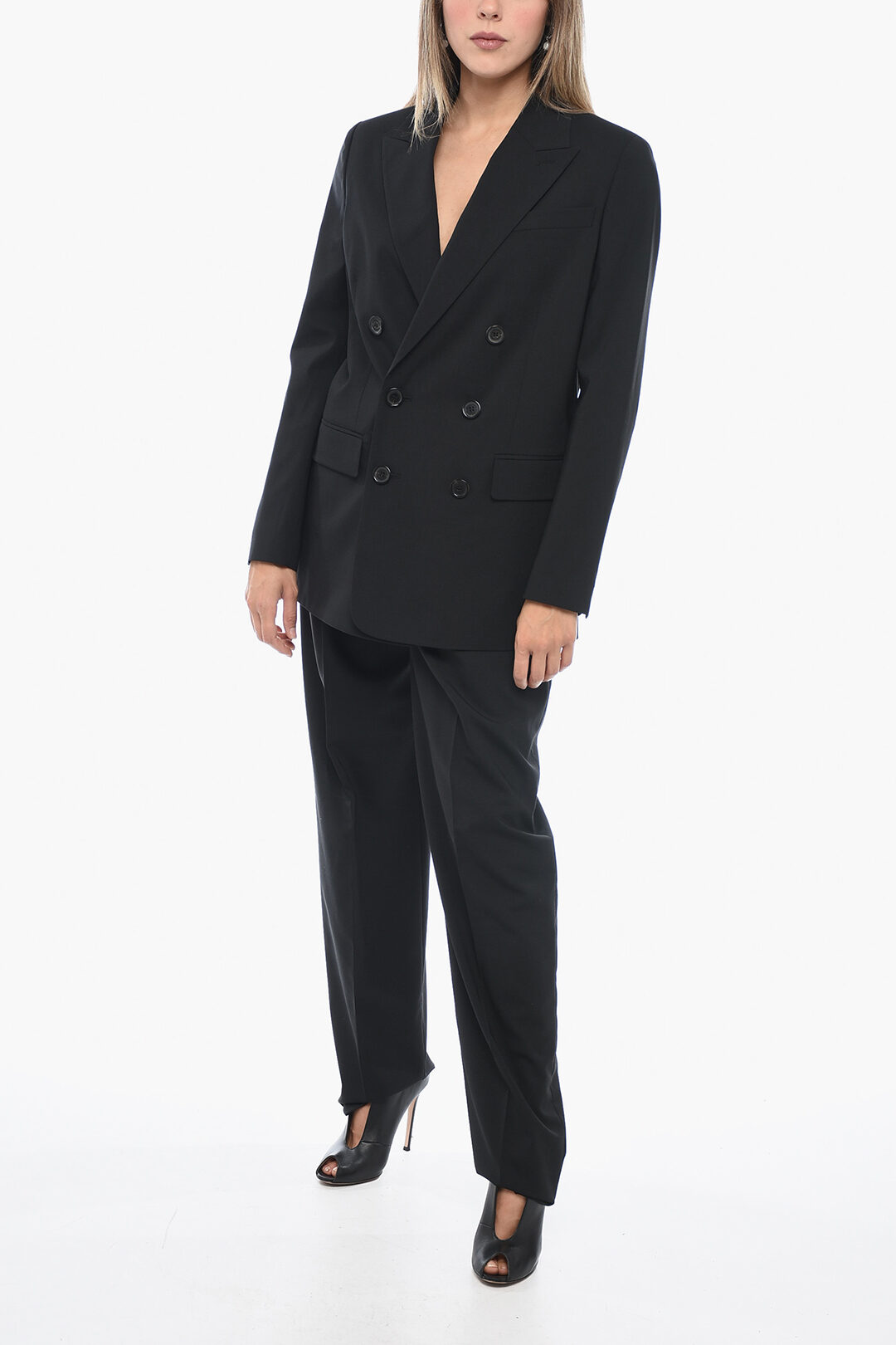 Dsquared2 Double-breasted FLASHDANCE Virgin Wool Blend Suit women ...