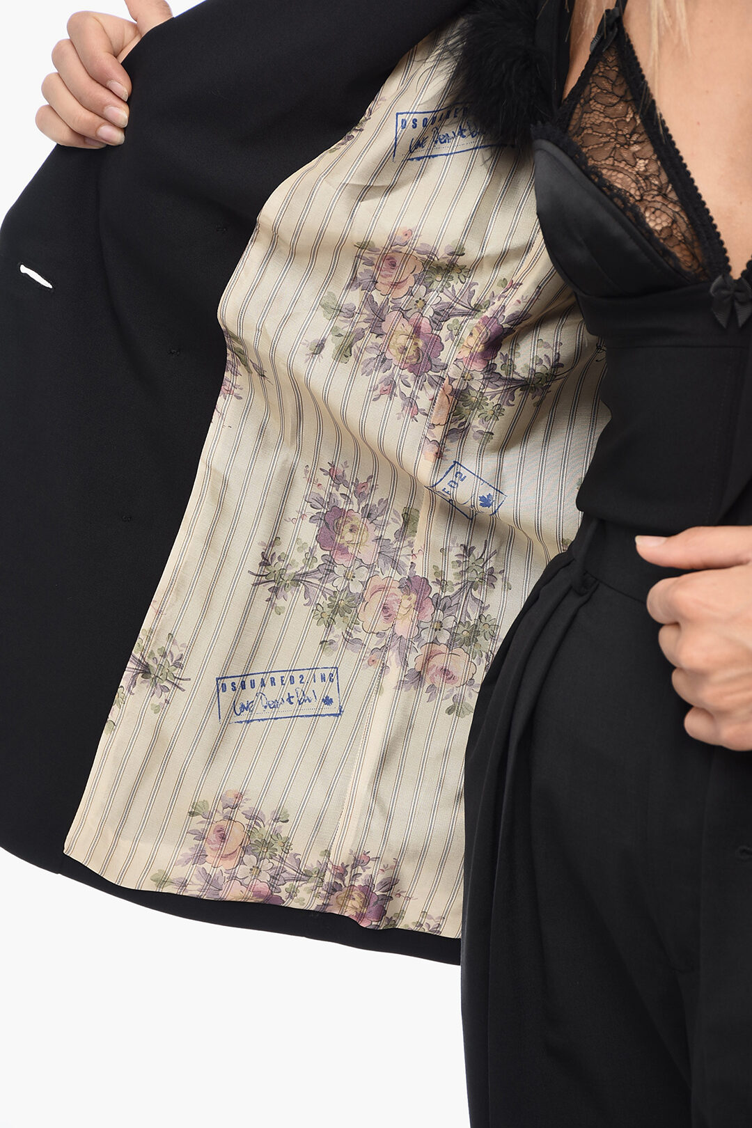 Dsquared2 Double-breasted FLASHDANCE Virgin Wool Blend Suit women ...