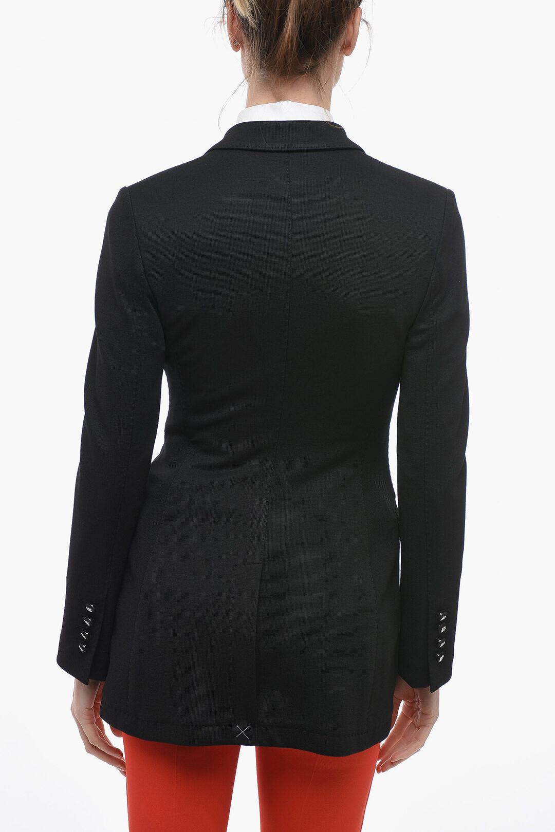 Dolce & Gabbana Double-breasted Half-lined Blazer with Peak Lapel women ...
