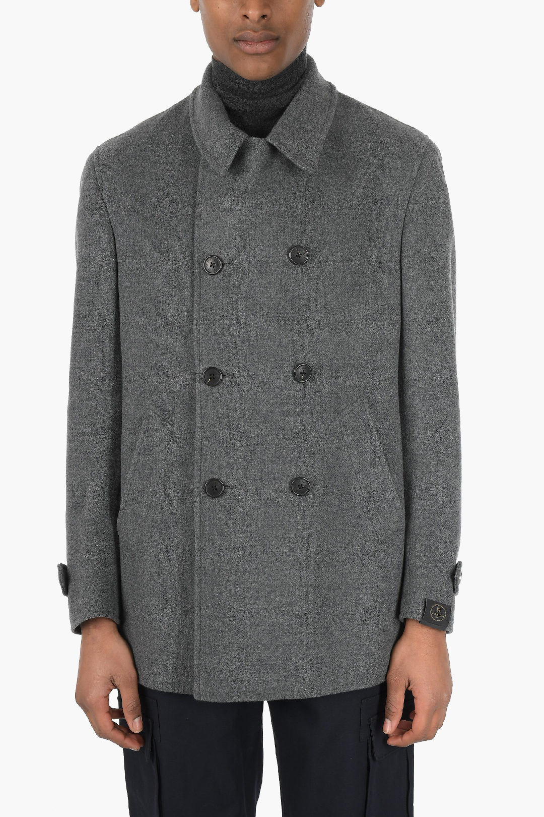 Corneliani Double-breasted Quilted Coat with Flush Pockets men ...