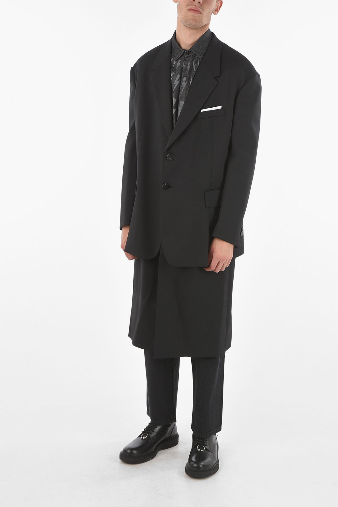 Neil Barrett Double-layered Dropped Shoulder Coat men - Glamood Outlet