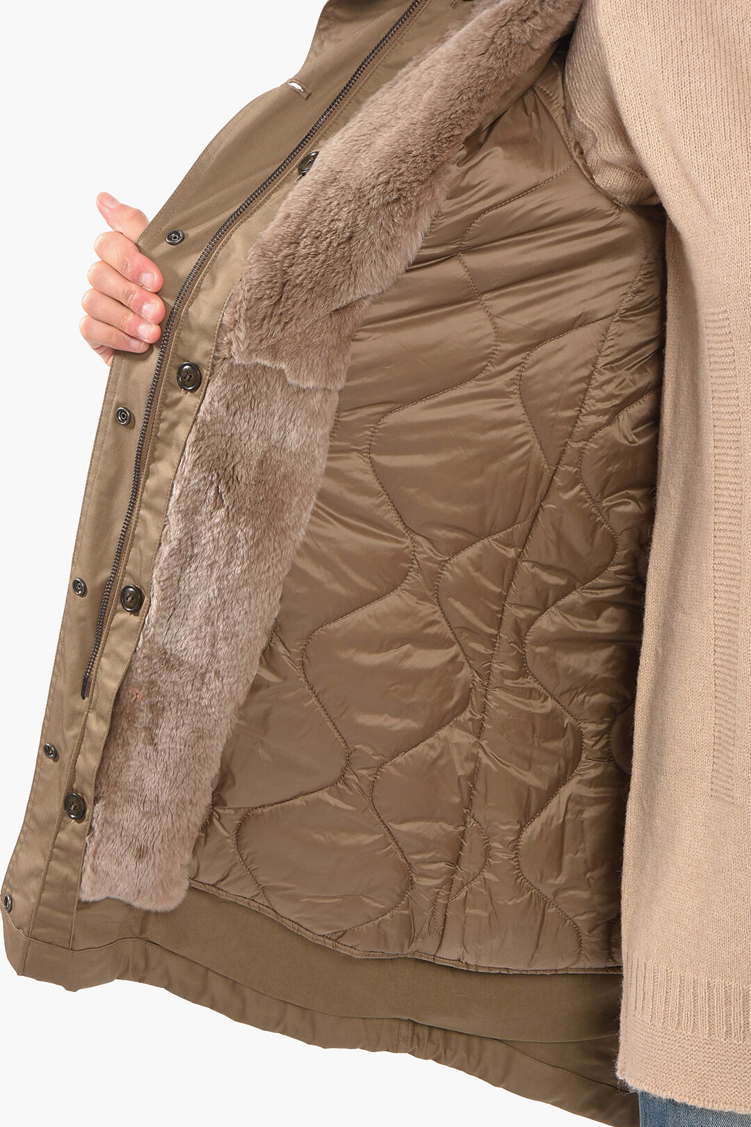 Woolrich Double Layered REX Parka with Fur women - Glamood Outlet