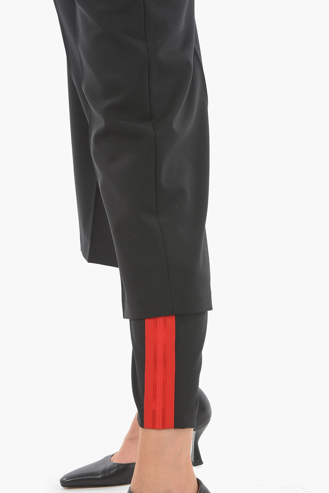 Neil Barrett Double Pants TRAVEL HYBRID With Contrasting Bands Detail ...
