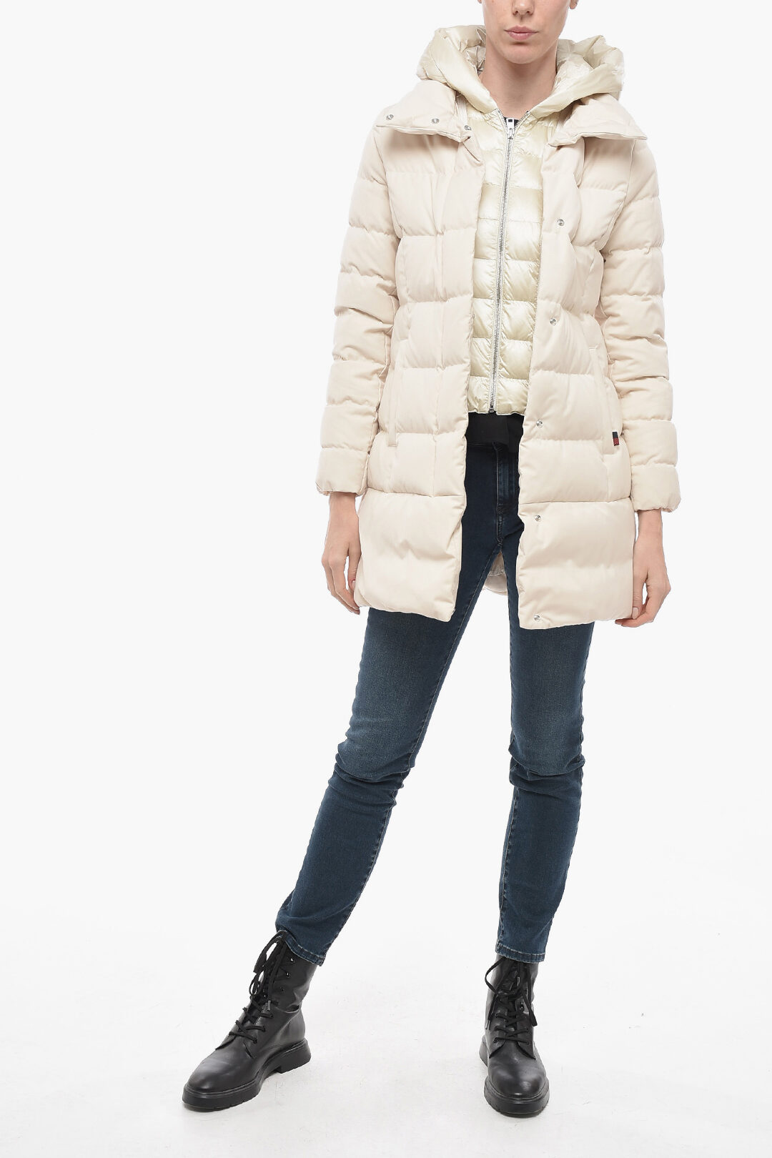 Woolrich Down Jacket PUFFY PRESCOTT With Chest Piece women - Glamood Outlet